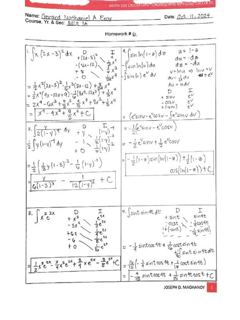 Integral Practice 5 Pdf