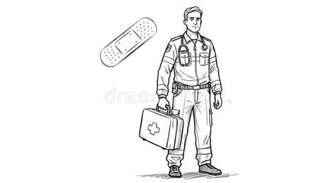 Emt Line Drawing Stock Illustrations 43 Emt Line Drawing Stock
