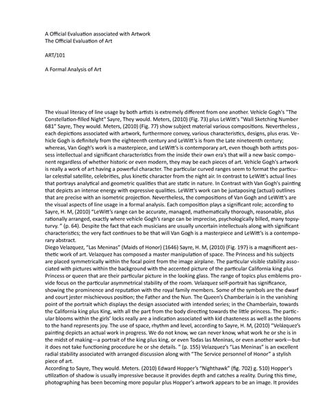 What Is A Formal Analysis In Art At Jasmine Colman Blog