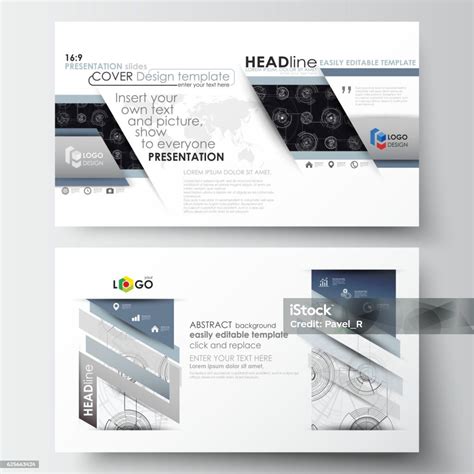 비즈니스 템플릿 Hd 형식 프레젠테이션 슬라이드 간편연결 편집 가능 0명에 대한 스톡 벡터 아트 및 기타 이미지 0명 Hd 포맷 개념 Istock