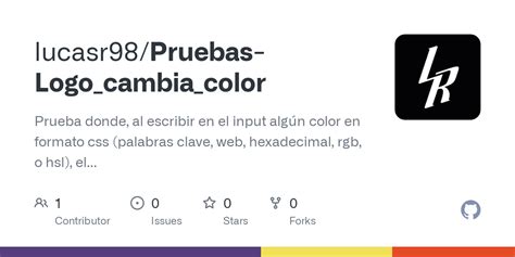 GitHub Lucasr98 Pruebas Logo Cambia Color Prueba Donde Al Escribir