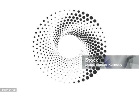 하프톤 둥근 점선 프레임 세트 프레임 로고 웹 페이지 인쇄물 포스터 템플릿을 위한 디자인 요소입니다 개념에 대한 스톡 벡터 아트 및 기타 이미지 Istock