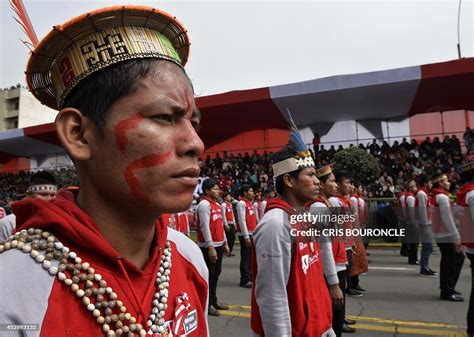 Members Of Different Peruvian Ethnic Groups Participate In The News