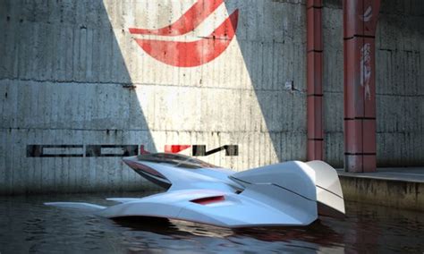 Renault Hydroplane Concept Hybrid Vehicle Between A Plane And A Boat
