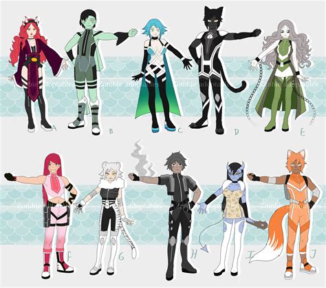Superhero Themed Batch 47 Yokai Inspired By Dee Dee Adopt Shop On Deviantart