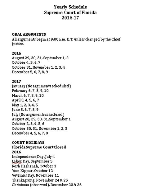 Work Schedule Template Sample Organize Your Office Performance