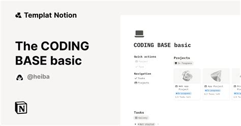 The Coding Base Basic Templat Oleh Heiba Notion Marketplace