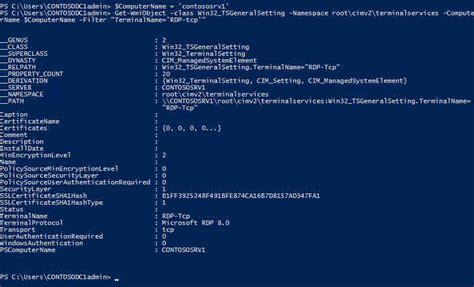 disable remote desktop network level authentication using powershell