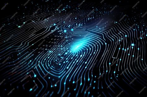 Premium Photo Digital Fingerprint Identification Bionic Safety Scanner