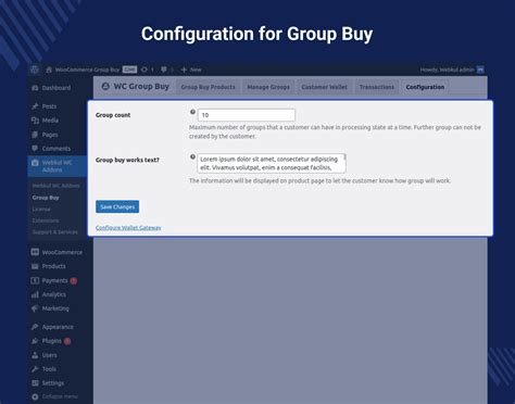 WooCommerce Group Buy Product Deals Wallet Plugin WebKul
