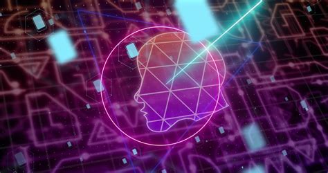 Abstract Human Face Geometry Digital Technology Background Free Stock