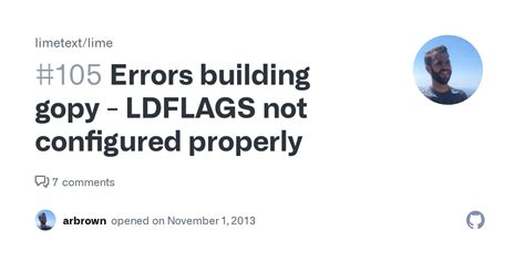 errors building gopy ldflags not configured properly · issue 105 · limetext lime · github