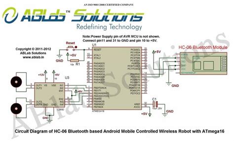 HC 06 Bluetooth Android Mobile Controlled Robot With AVR ATmega16