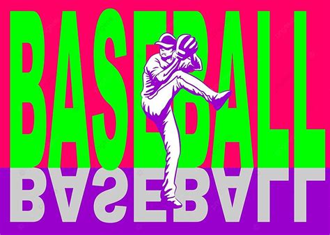 Baseball Poster Pitching Drawing Pitcher Vector Pitching Drawing