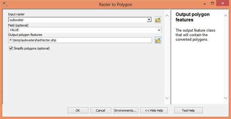 raster to polygon conversion tool download scientific diagram