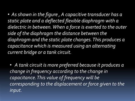 Capacitive Type Transducer Pptx