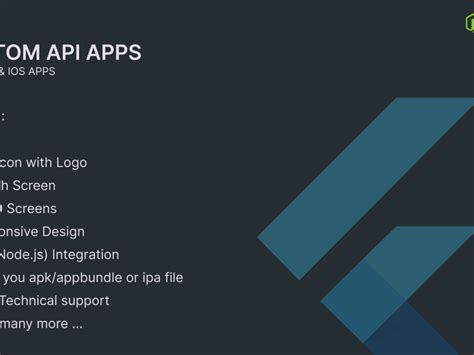 Create Flutter Mobile Apps And Nodejs Rest Api Upwork