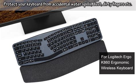 Keyboard Cover Skin For Logitech K860 Ergonomic Keyboard