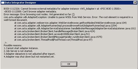 error importing functions for web service realtime businessobjects board