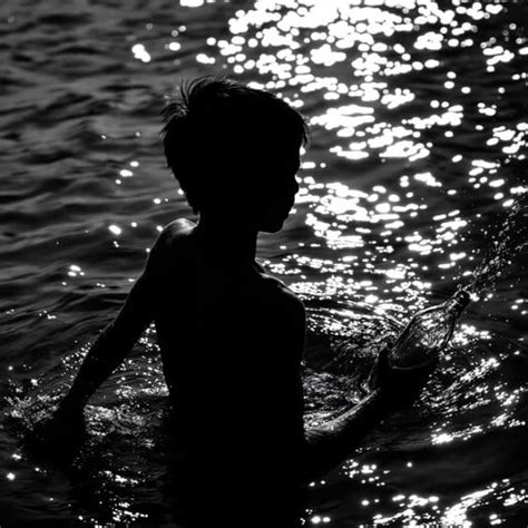 Free Summer Water Silhouette Image Silhouette Water Monochrome