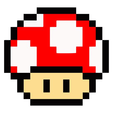 Super Mario Logo Pixel Art