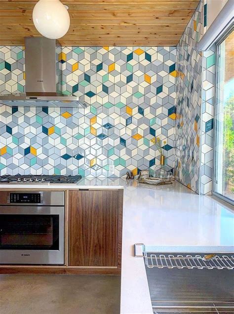 Mid Century Kitchen Backsplash Things In The Kitchen
