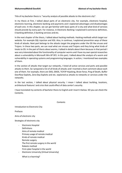 Pdf Abstract Of My Bachelor Thesis Security Analysis Of Possible Attacks To The Electronic