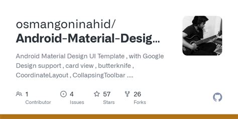 Github Osmangoninahidandroid Material Design Template Android