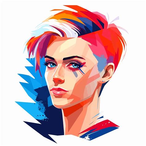Premium Vector American Beautiful Girl Vector