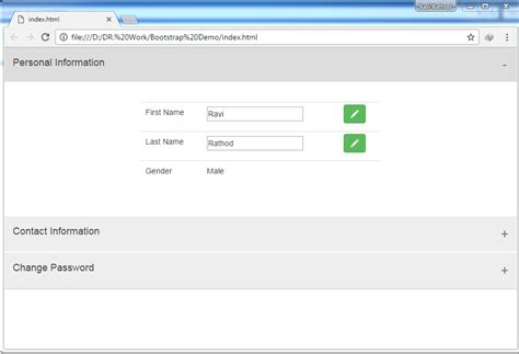 Download Profile Updator With Accordion Project In Html Css And Js With Source Code And Report