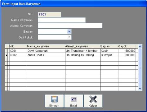 contoh program dengan visual foxpro database examples wesstrategies