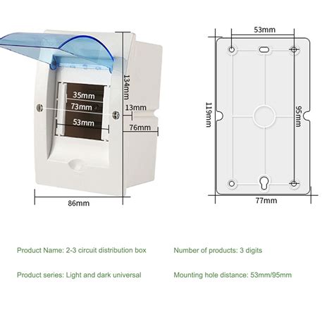 8 12 16 Ways Electric Box Cover Breaker Enclosure Distribution Box