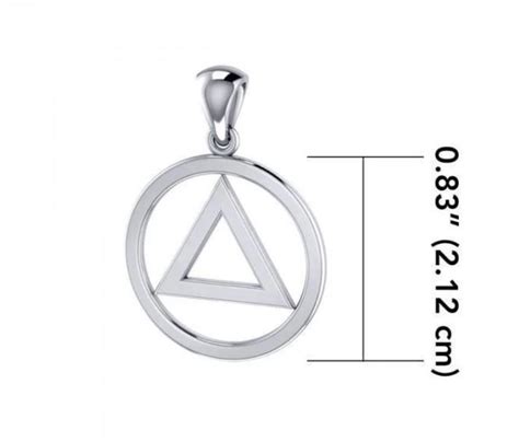 Exclusive Aa Symbol Sterling Silver Pendant Doing It Sober