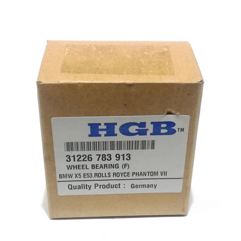 HGB Front Hub Wheel Bearings 31226 783 913 BMW X5 E53, ROLLS ROYCE ...