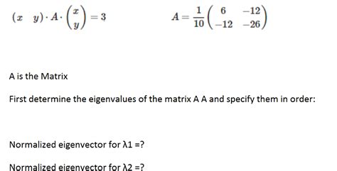 Solved 1 6 12 10 12 26 A Is The Matrix Normalized