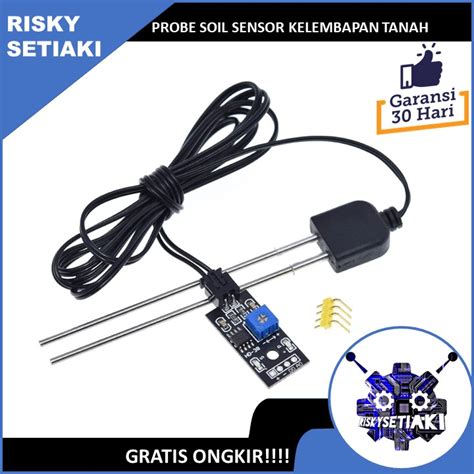 Jual Probe Soil Sensor Kelembapan Tanah Waterproof Anti Karat Arduino Esp Shopee Indonesia