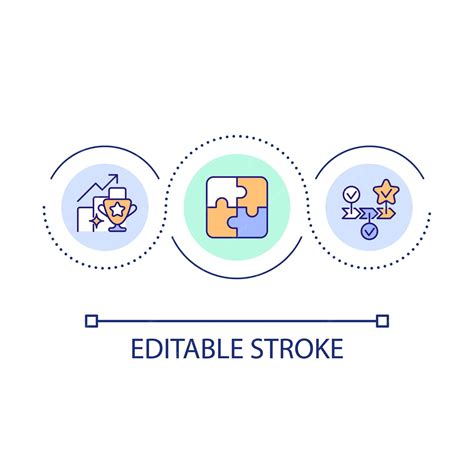 Premium Vector Build Success Strategy Loop Concept Icon