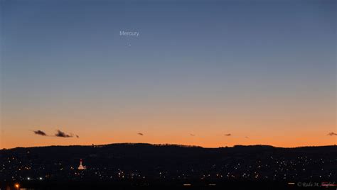 See Mercury Beneath Venus At Dusk Sky Archive Earthsky