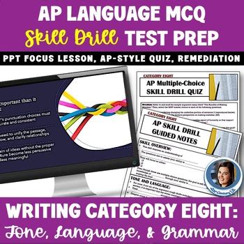 AP Language MCQ Skill Drill Exam Prep Composition Tone Language Punctuation