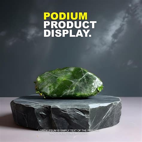 제품 프레젠테이션을 위한 무대 포디움 장면 디스플레이 모 제품 디스플레 쇼케이스를 위한 포디움 프리미엄 Ai 생성 Psd