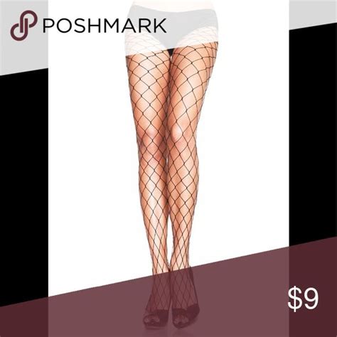 Leg Avenue Womens Fence Net Pantyhose Black One Size