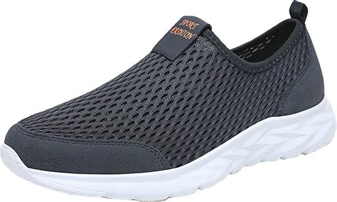 Sommerschuhe Herren Mesh Slip On Sneakers Walking Outdoor Gym Bequem