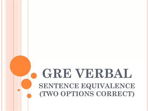Sentence Equivalence PPTX
