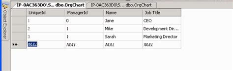 creating an org chart from a sql database sharepointorgchart