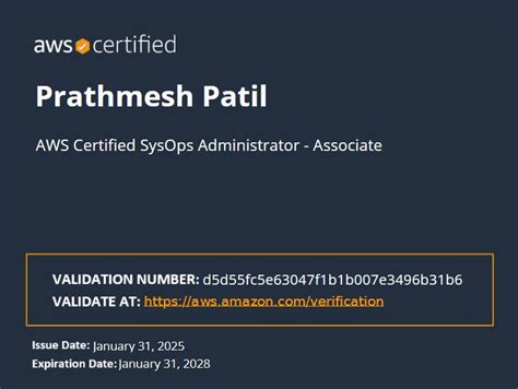 Prathmesh Patil On Linkedin Aws Cloudengineering Devops Sysopsadministrator