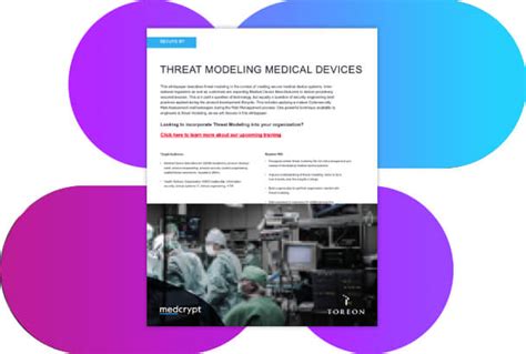 Whitepaper Threat Modeling Medical Devices Data Protection Institute