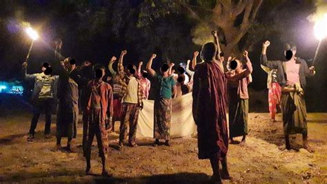 ပြည်ကြီးတံခွန် ဆရာတော် ဦးဆောင်ကာ ဖက်ဆစ် စစ်ကောင်စီ တော်လှန်ရေး အသံမတိတ်တဲ့ ပြည် ခွန် ညသပိတ်ပ