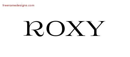 Roxy Archives Free Name Designs