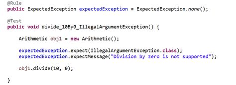 Programming For Beginners Junit Test Exception Message