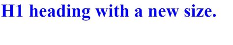 html heading tags